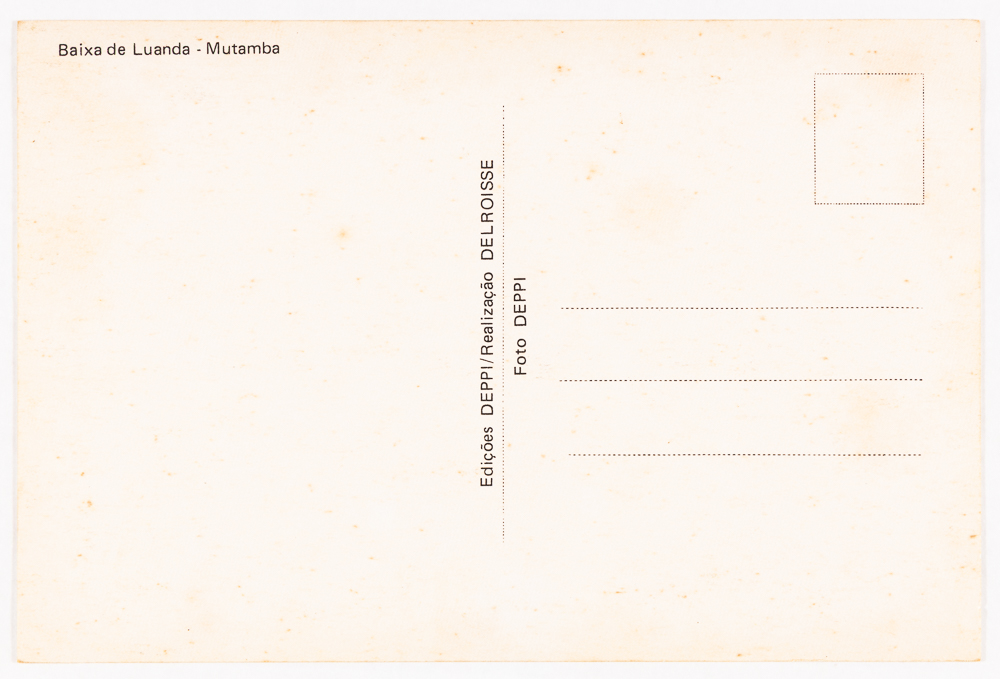 Cartão Postal - Baixa de Luanda - Mutamba - Museu Afro Brasil